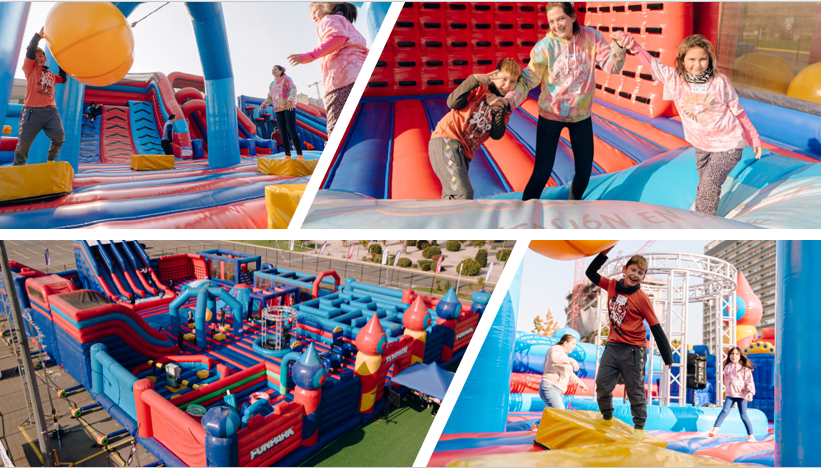 FUNPARK EL INFLABLE MÁS GRANDE DEL PAÍS REALIZA UNA FIESTA FAMILIAR EN ...